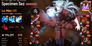 Epic Seven Specimen Sez Build: Skill, Equipment and Artifacts - Zathong
