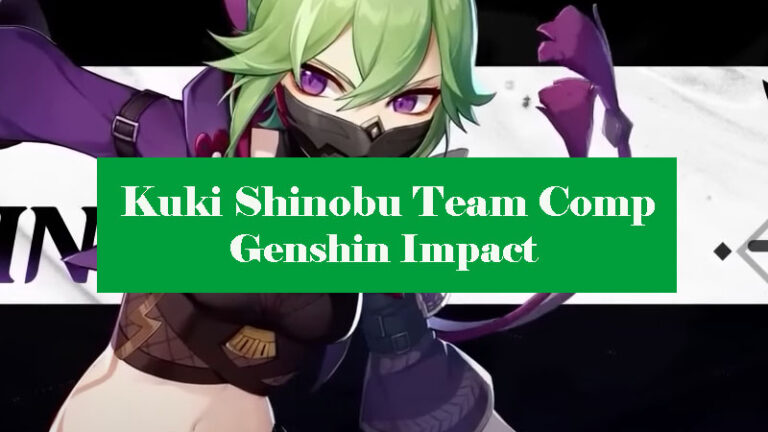 Best Kuki shinobu Team Comp Genshin Impact - Zathong
