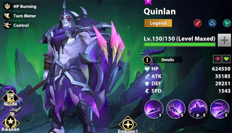 Infinite Magicraid Quinlan Build: Emblem, Equipment, Artifacts & Team ...